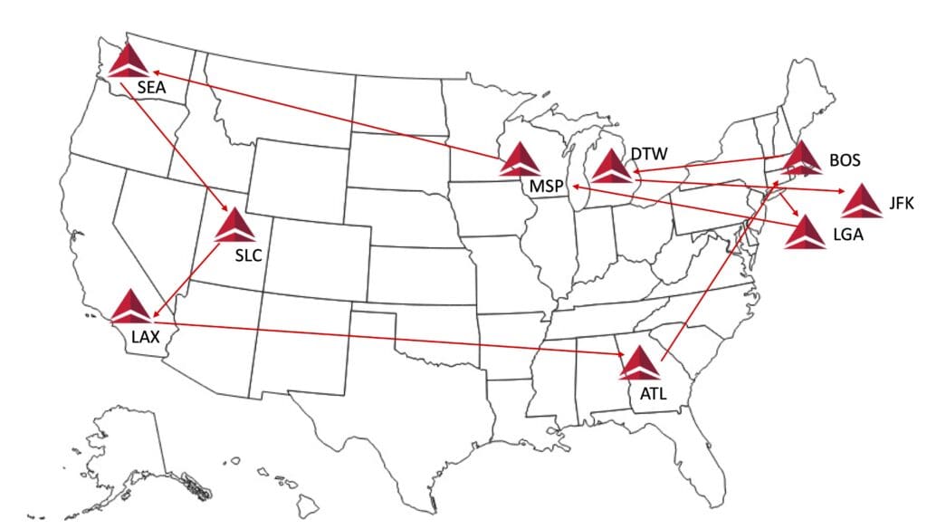 The Dash for Platinum: Visiting Every Delta Hub in 48 Hours - The ...