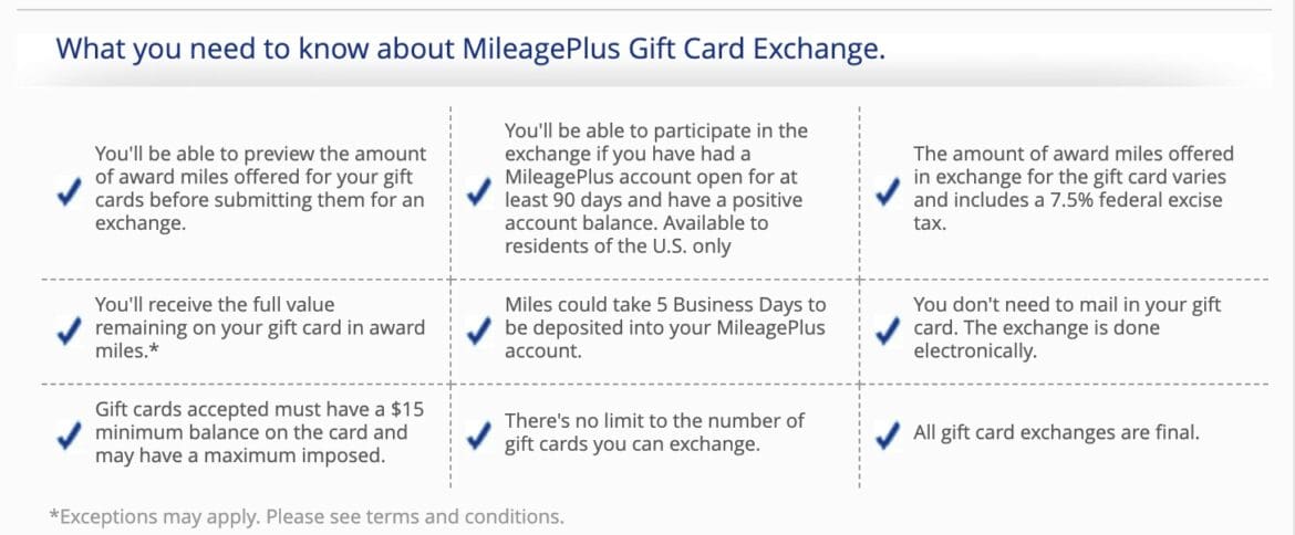 Bad Idea: Trade Unwanted Gift Cards for United MileagePlus Miles - The ...