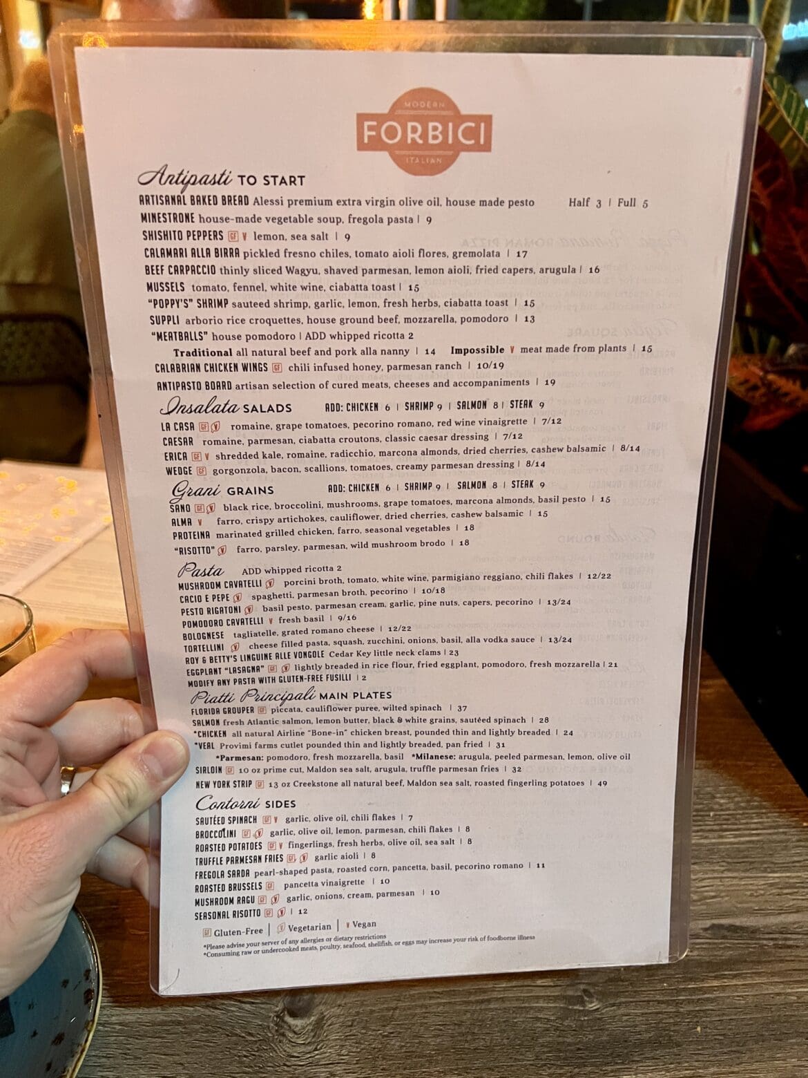 Restaurant Review: Forbici Modern Italian (Tampa) - The Bulkhead Seat