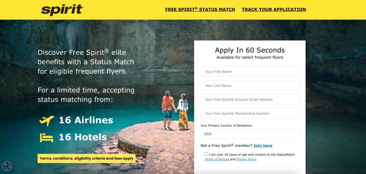 Spirit Airlines' New Status Match Promo - The Bulkhead Seat
