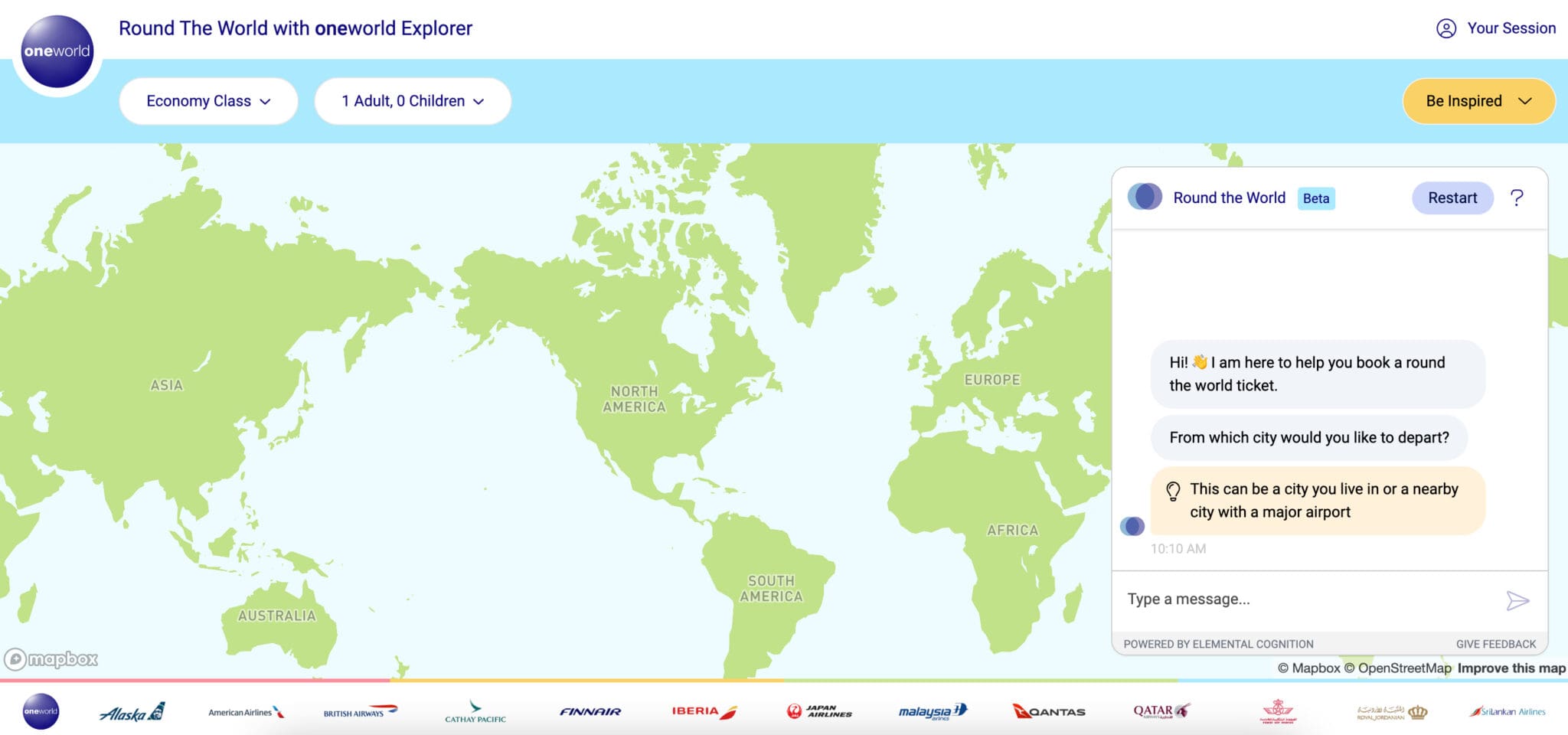 Oneworld Launched an AI-Powered Booking Tool for Round the World Trips ...