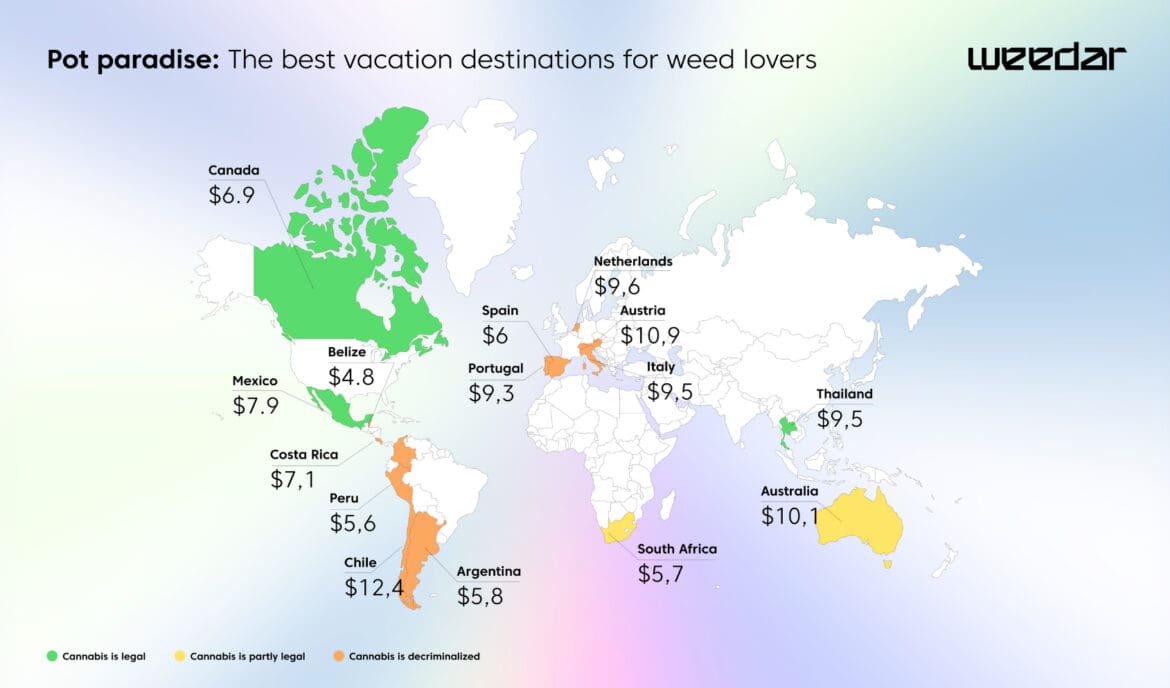 15 Weed-Friendly International Vacation Destinations - The Bulkhead Seat