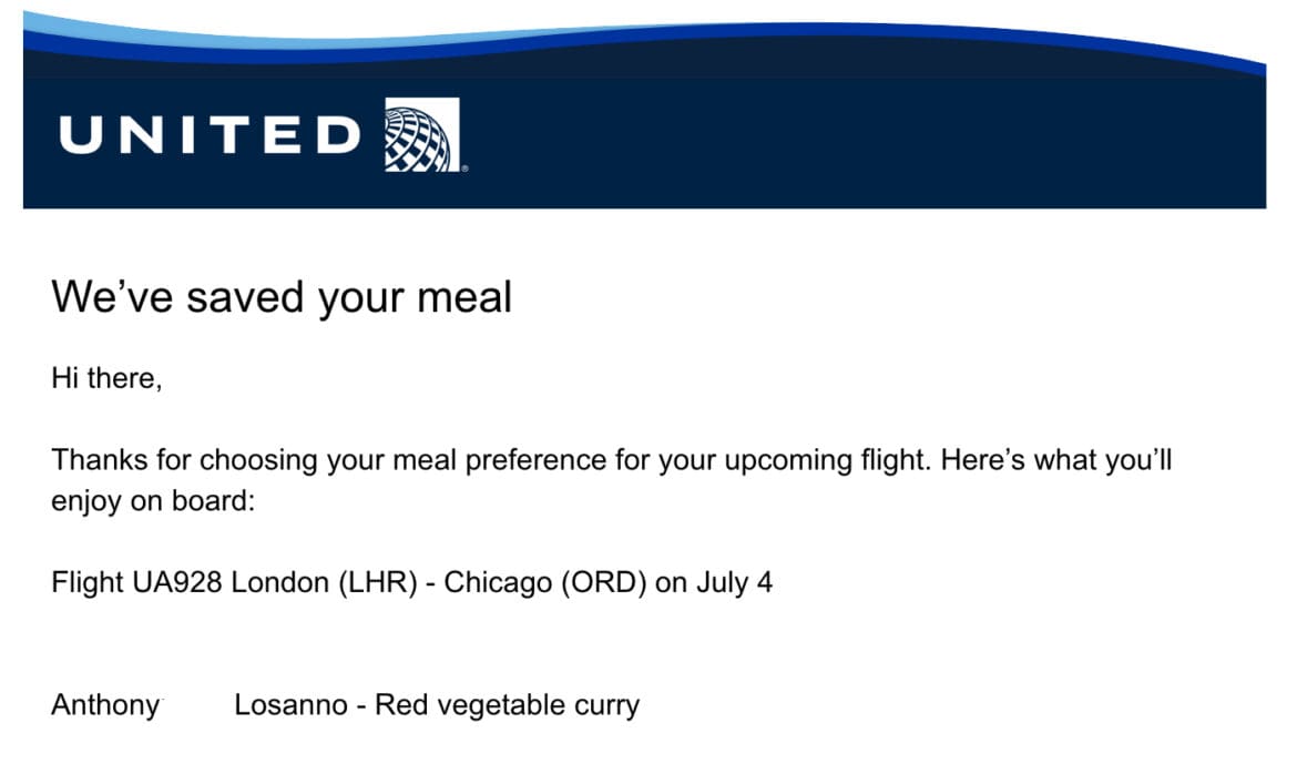 United Polaris® Food: Not as Advertised, but Not as Awful as Before ...