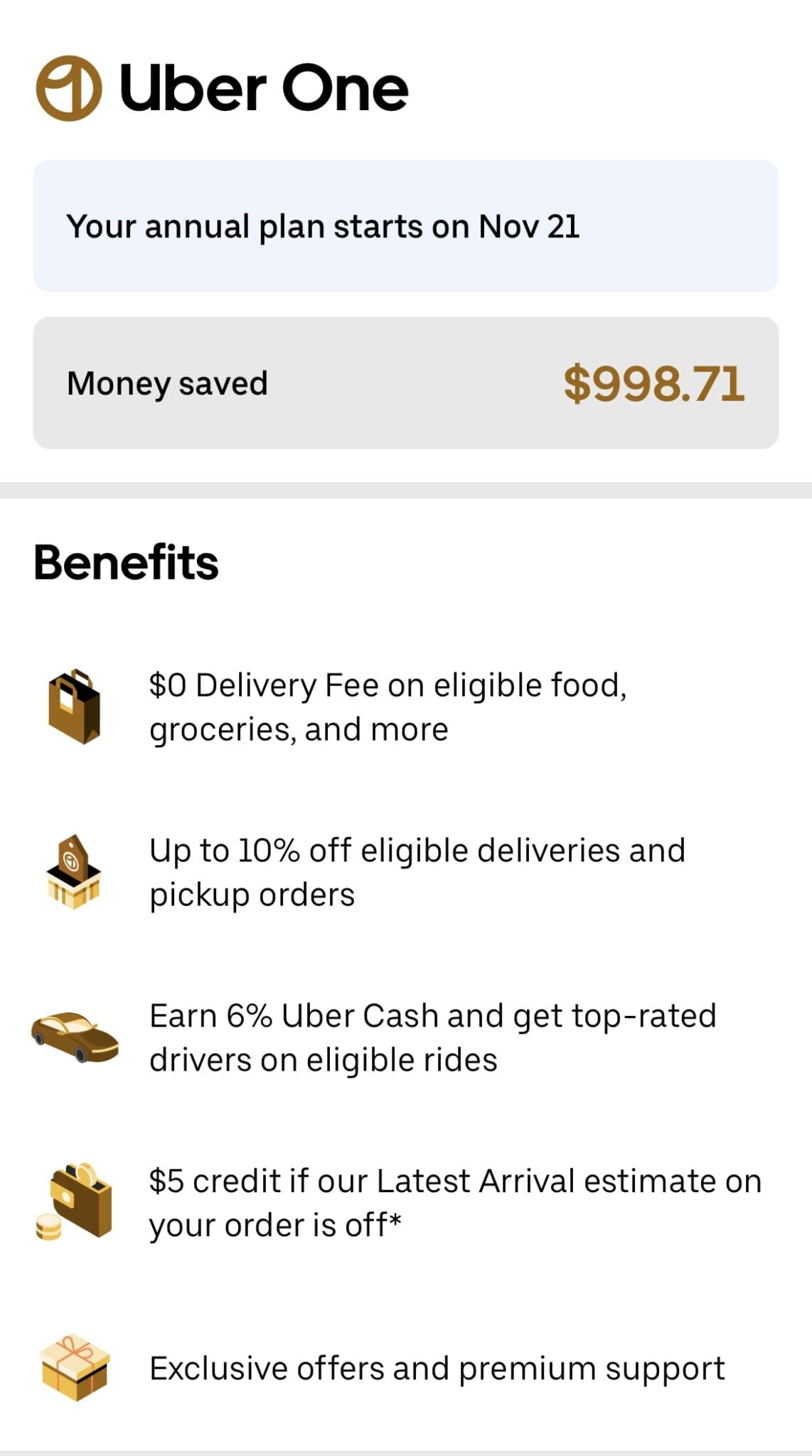 Black Friday Deal: Uber One Annual Subscription for 60% Off - The Bulkhead Seat