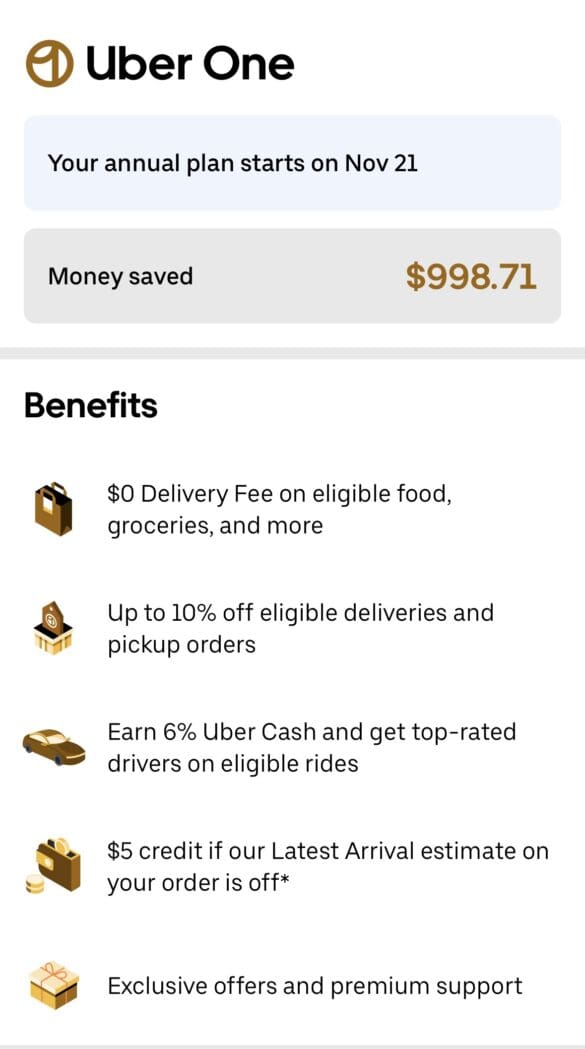 Black Friday Deal: Uber One Annual Subscription for 60% Off - The ...