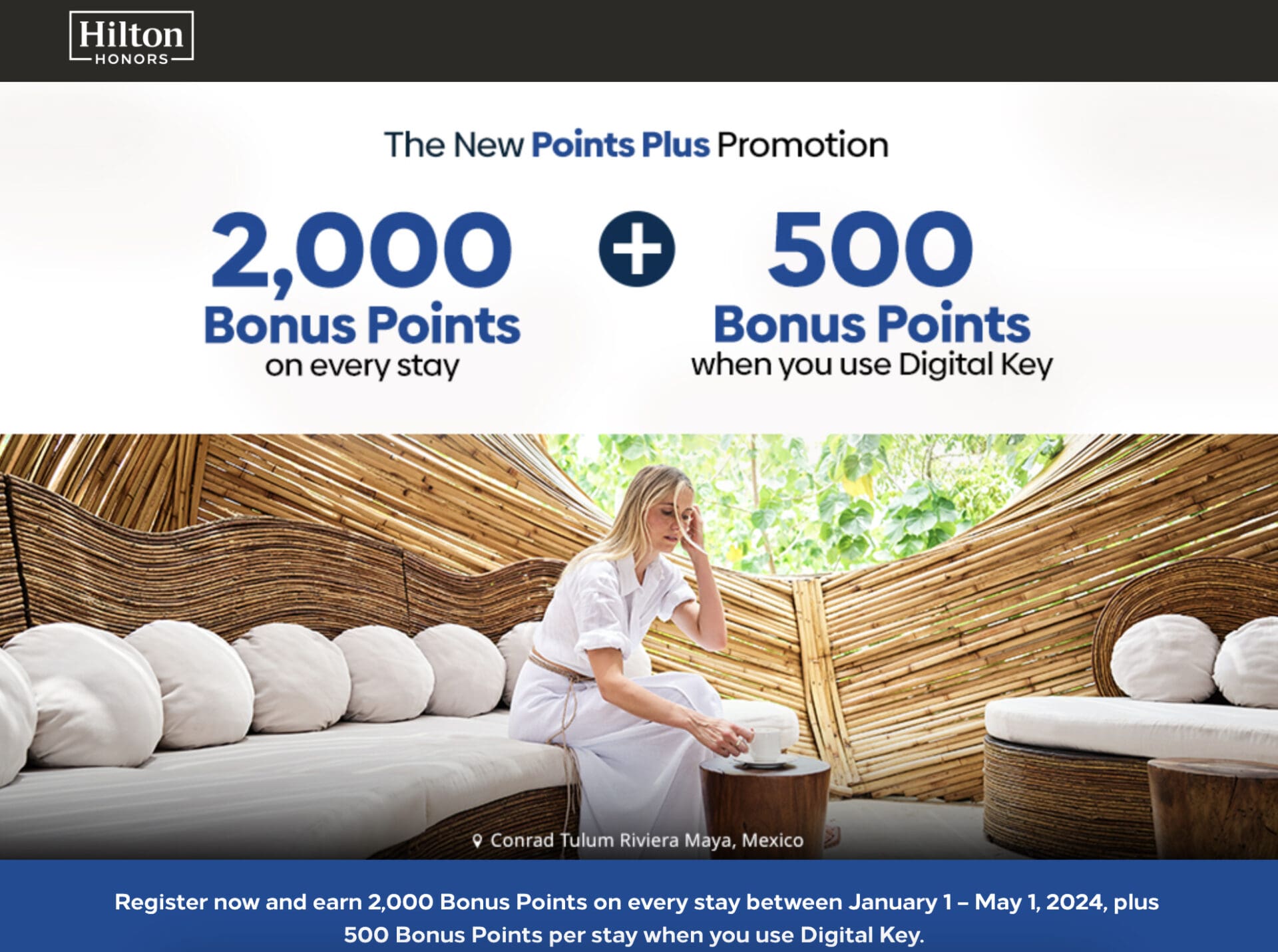 Hilton Launches Its First 2024 Promo: Bonus Points Per Stay, Plus More ...