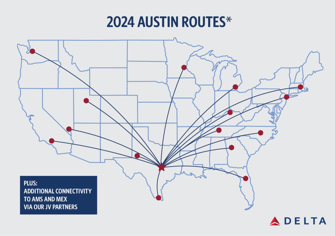 Delta Continues Its Austin Expansion With Five New Routes - The ...
