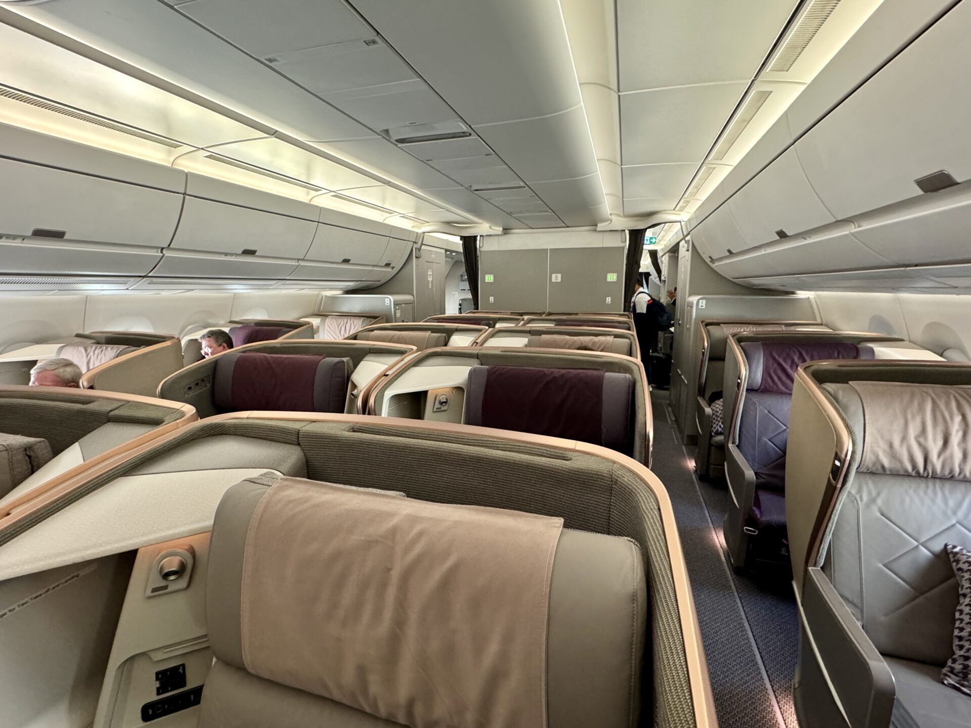 Flight Review: Singapore Airbus A350-900 Business Class - IAH-MAN - The ...