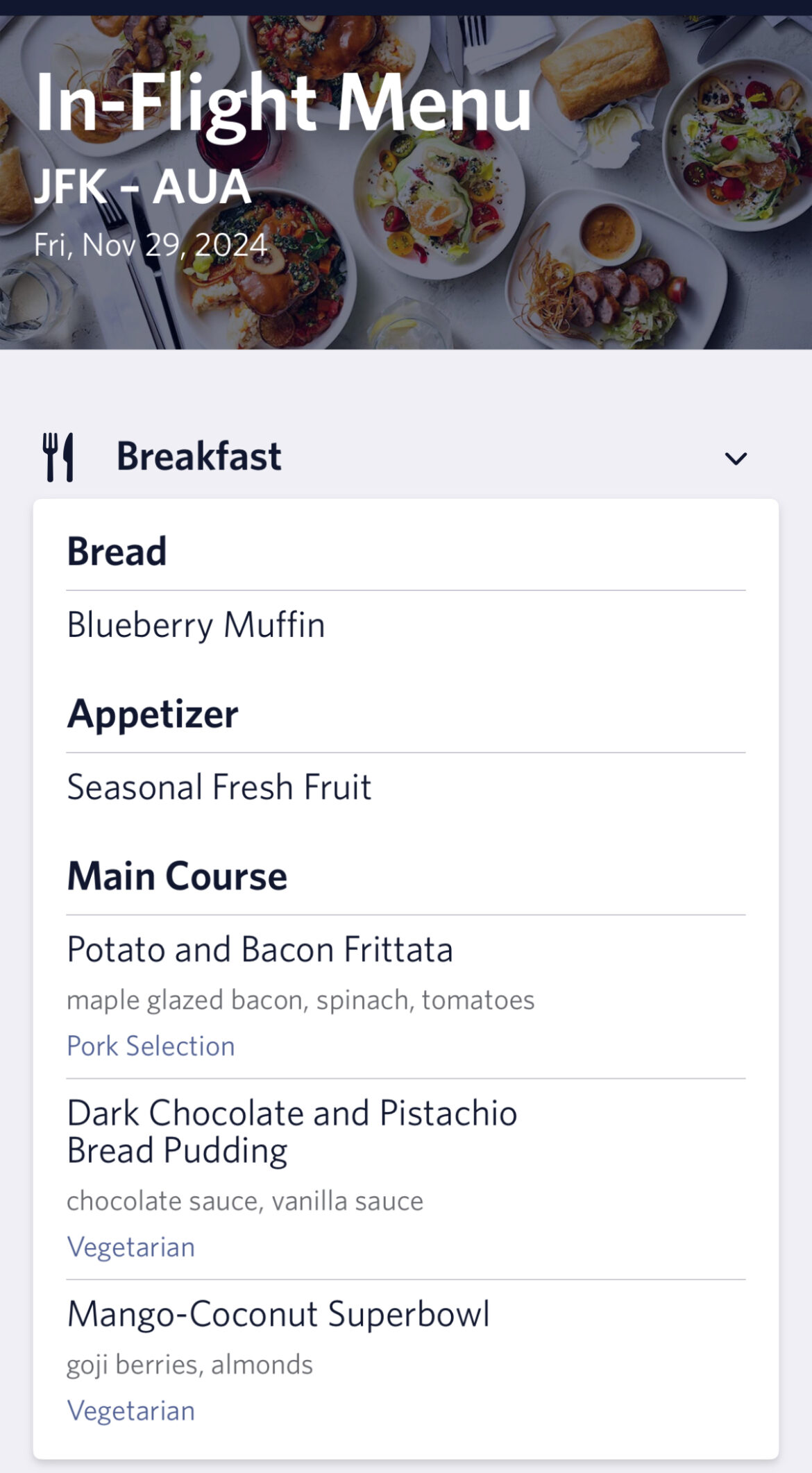 Taste Test: Dark Chocolate and Pistachio Bread Pudding on Delta Air ...