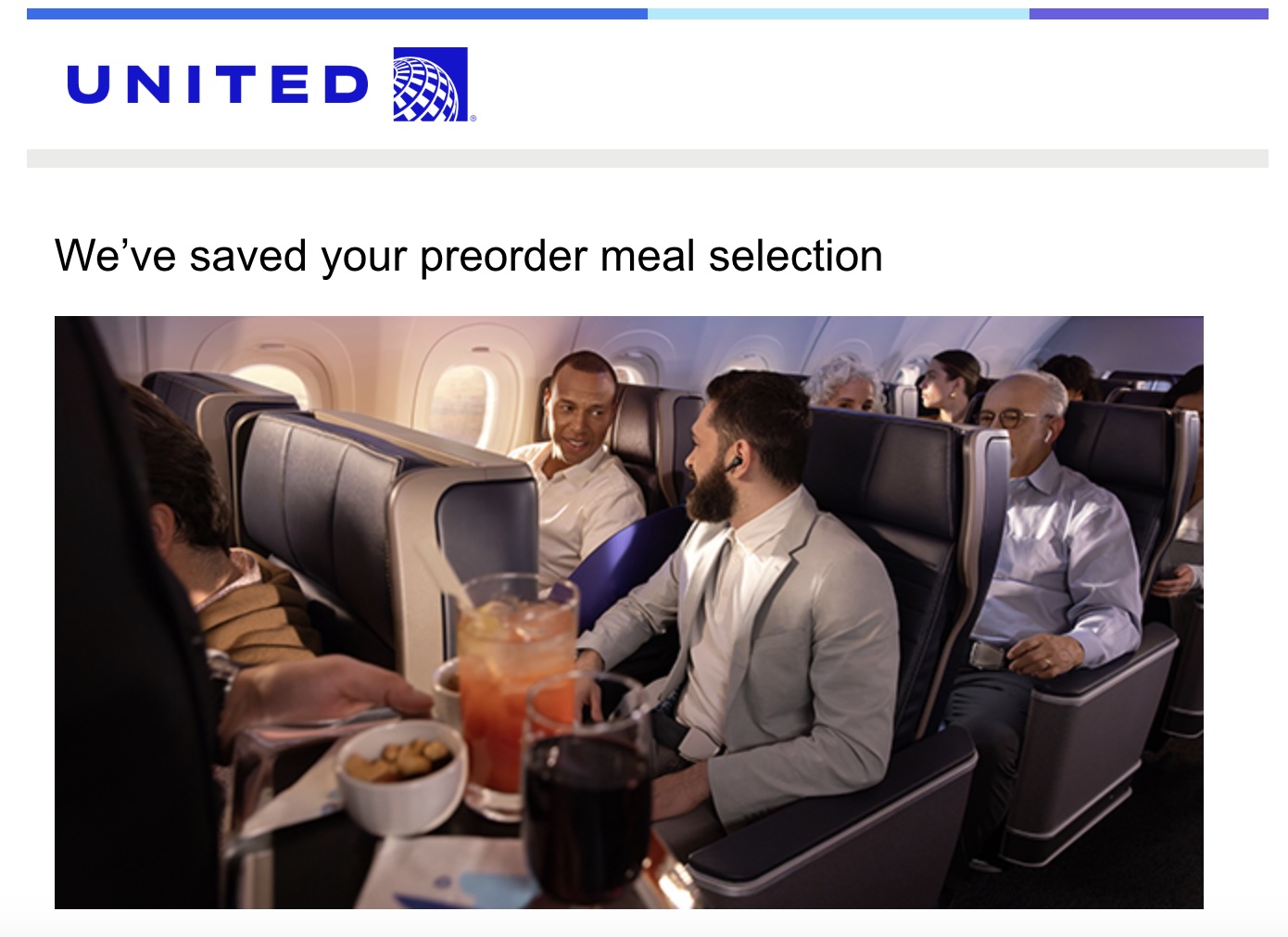Great News: United Will Offer Meal Preorders On All Polaris® Flights ...