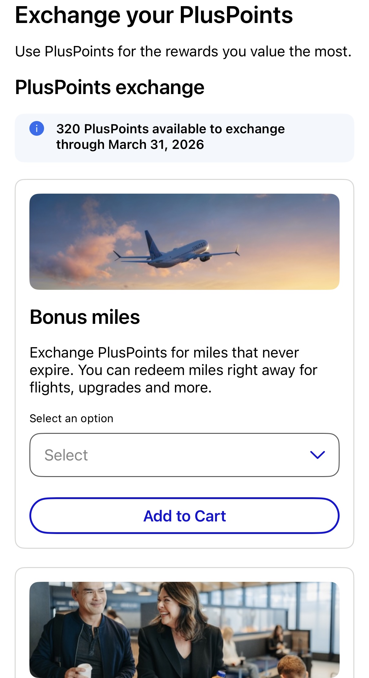 Sweet: Options Other Than Upgrades are Now Live for United PlusPoints ...