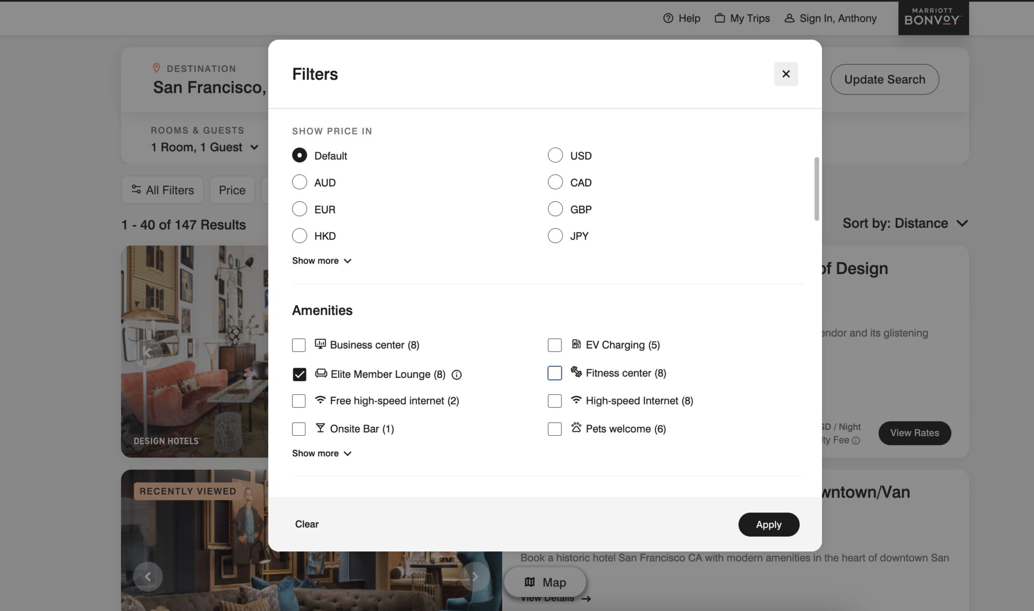 Marriott Adds New Executive Lounge Search Feature - The Bulkhead Seat