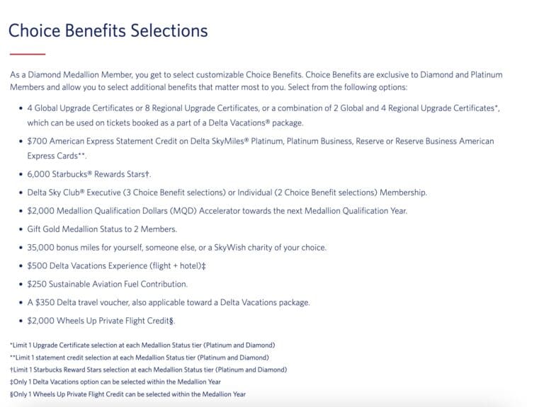 Delta Diamond Medallion Status is Achieved. Here are the Choice ...