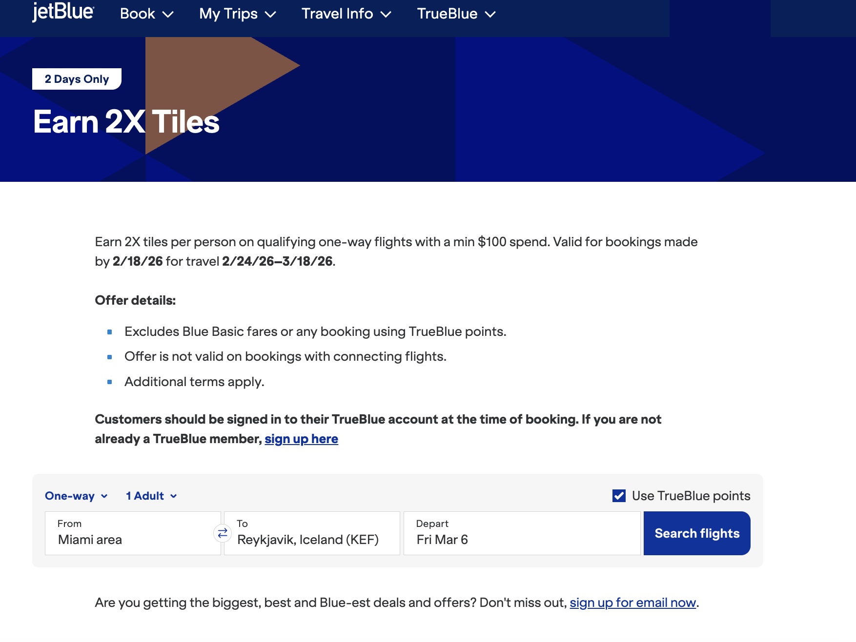 JetBlue Offers Double Tiles Toward Mosaic Status in 48-Hour Flash Promo ...